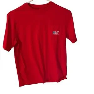 Vineyard Vines | Shirts & Tops | Vineyard Vines Red Tee With Flag Whale ...